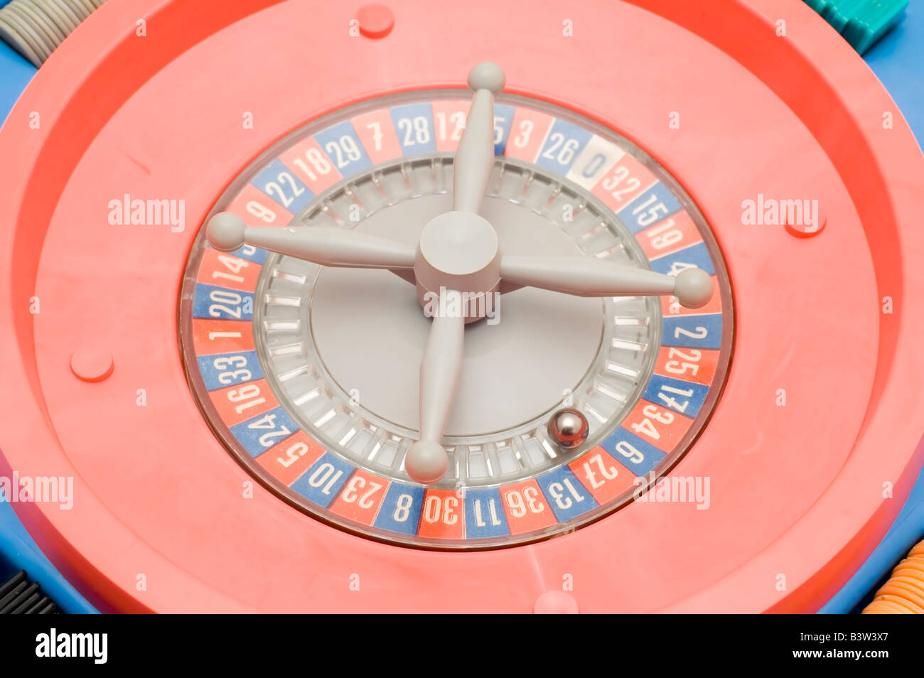 object on white roulette wheel closeup Stock Photo - Alamy