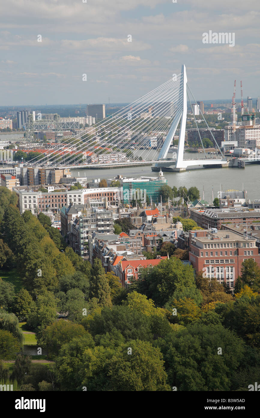 Rotterdam skyline view from Euromast Tower, Rotterdam, Netherlands ...