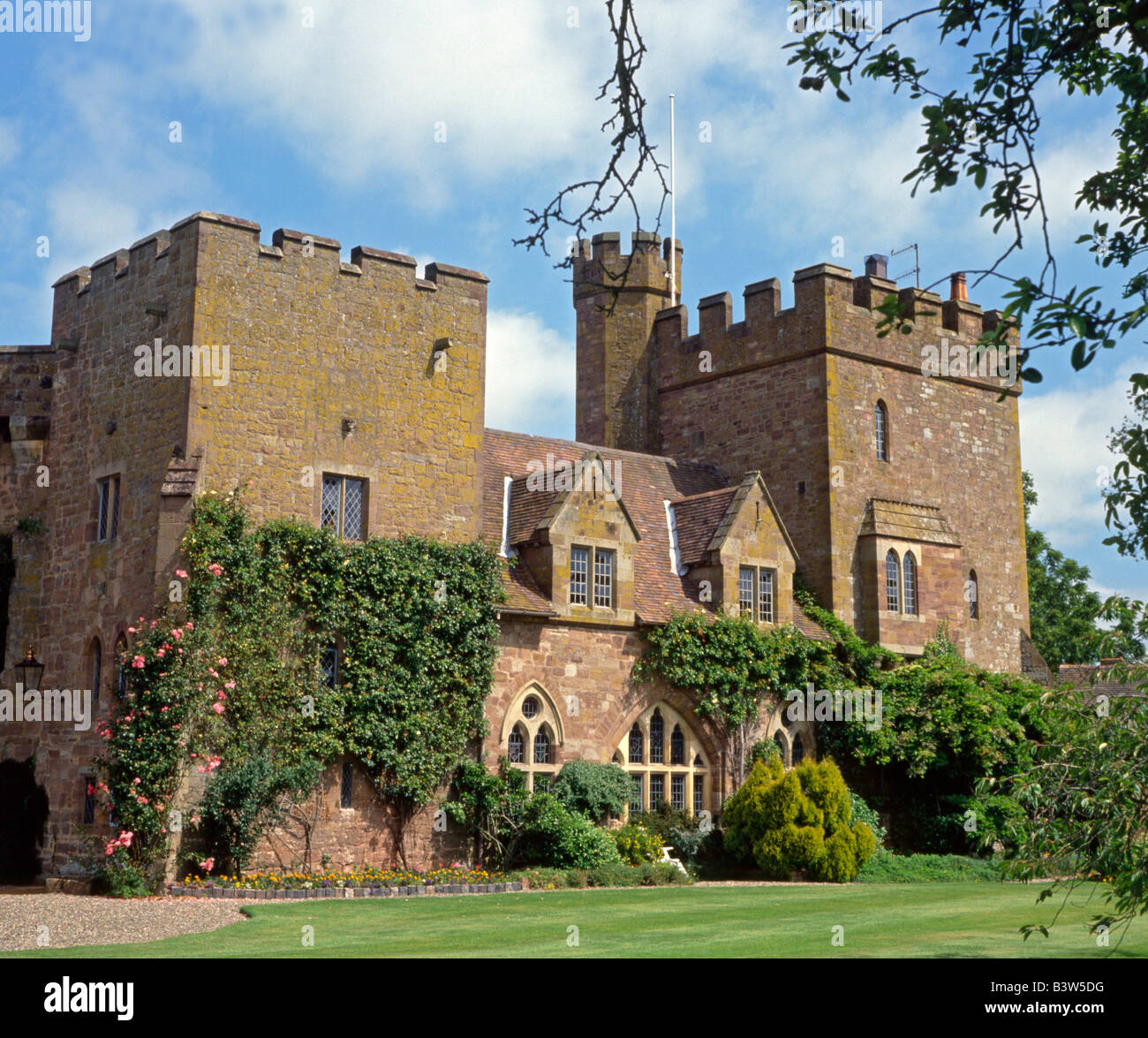 Broncroft Castle near Ludlow Shropshire Stock Photo - Alamy