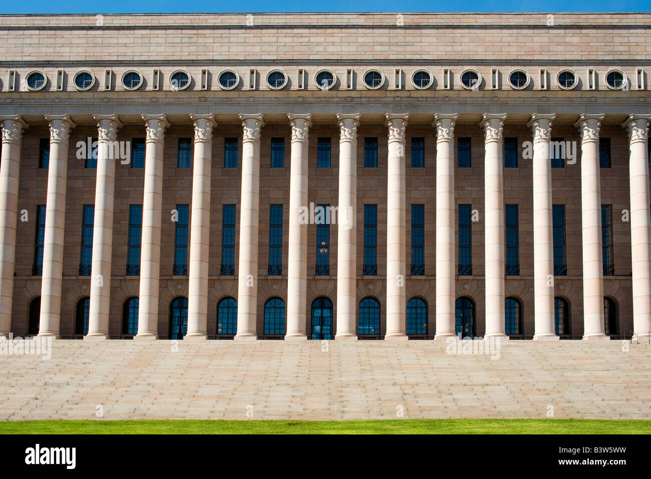 Parliament of Finland building (1926 - 1931) in Helsinki, Finland Stock ...