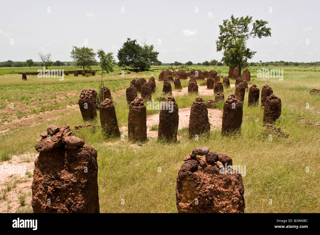 Ancient stone circles. Wassu , Gambia. Wassu Stone Circles are dated ...