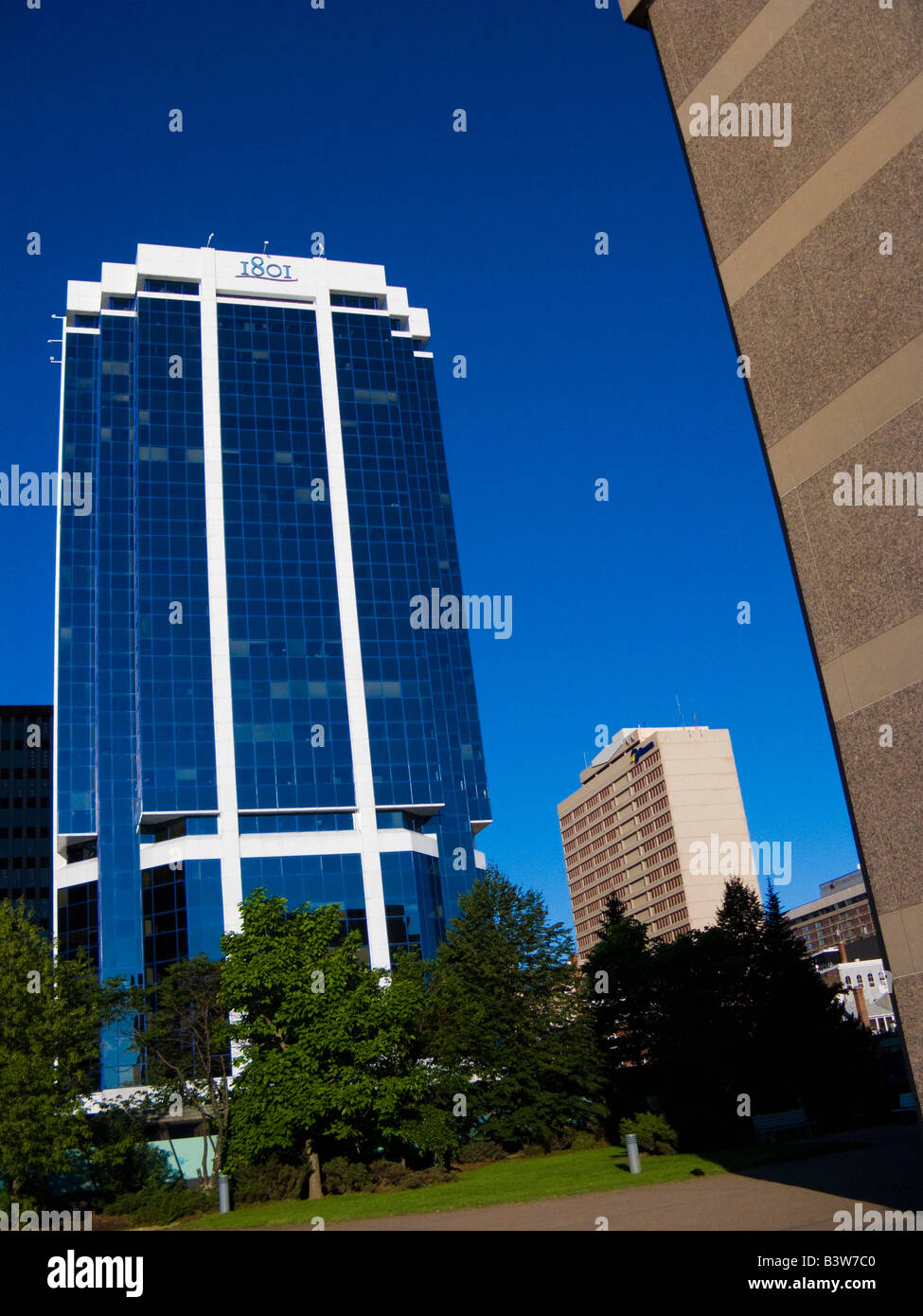 A photo taken in downtown Halifax with the 1801 Hollis office tower in ...