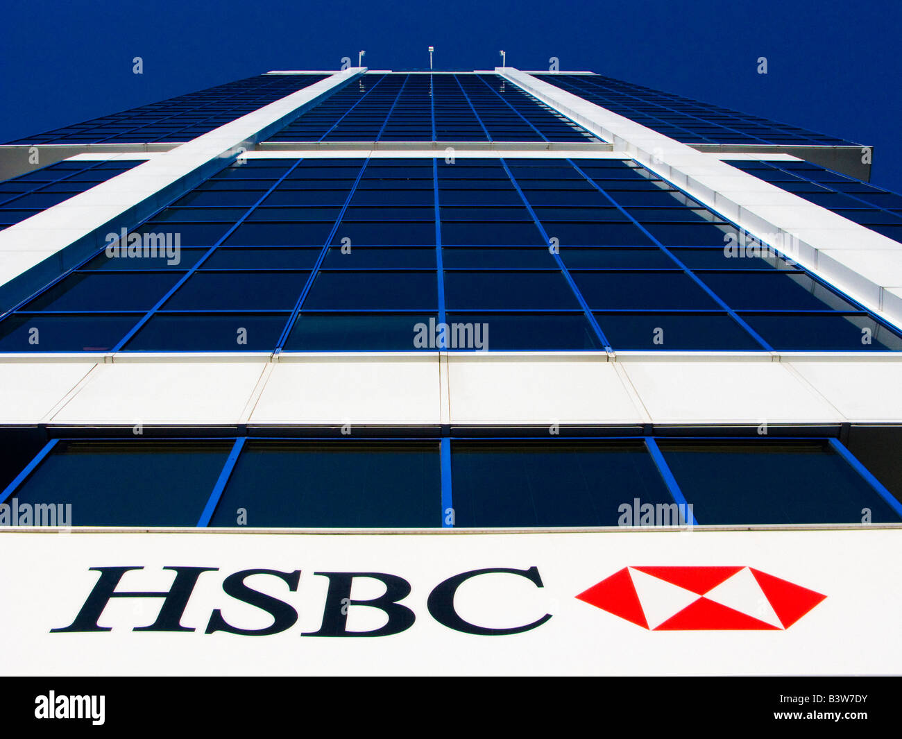 The HSBC logo graces the side of the office tower at 1801 Hollis Street ...