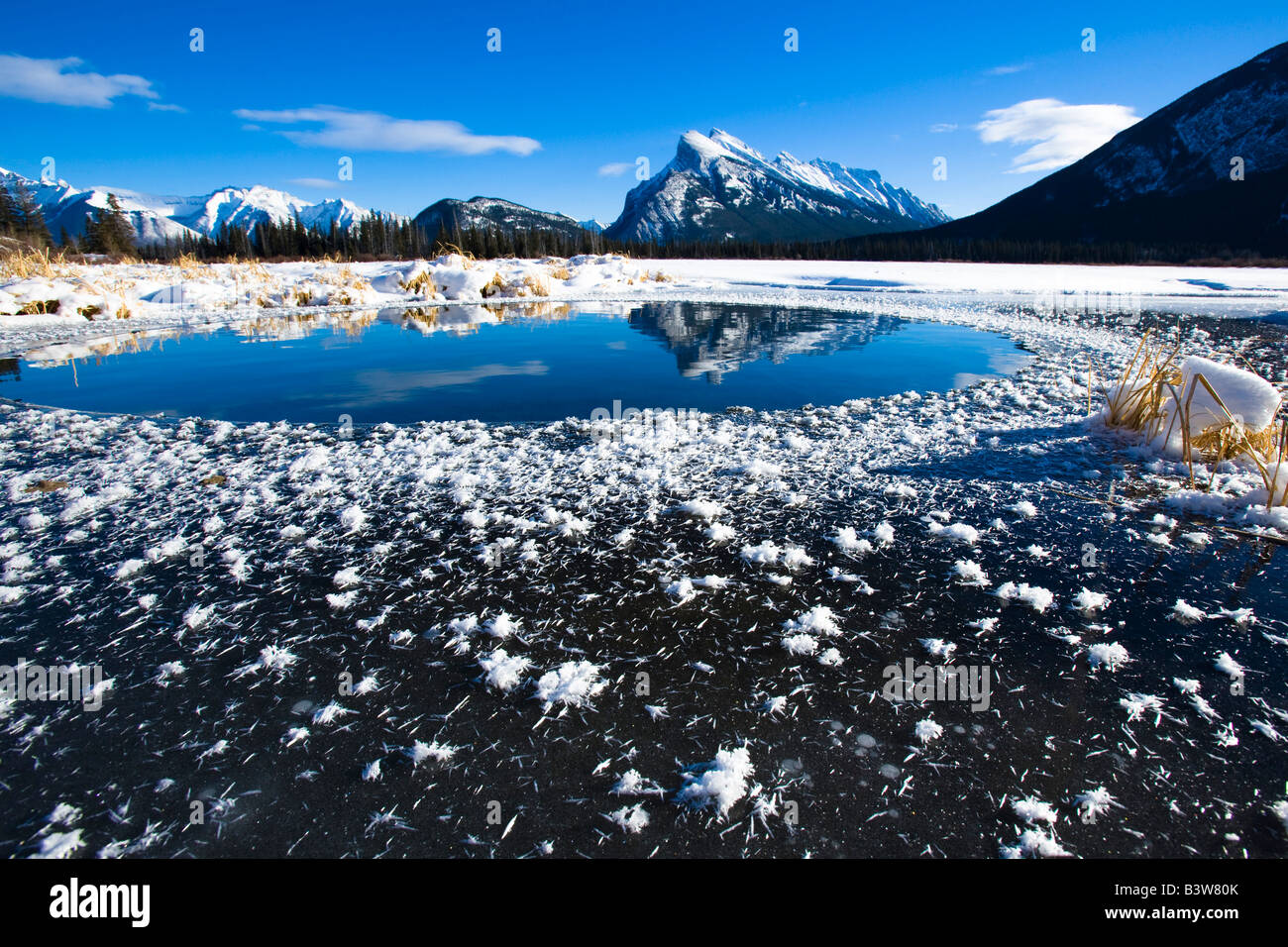 Mount Rundle, Banff National Park, Alberta, Canada Stock Photo - Alamy