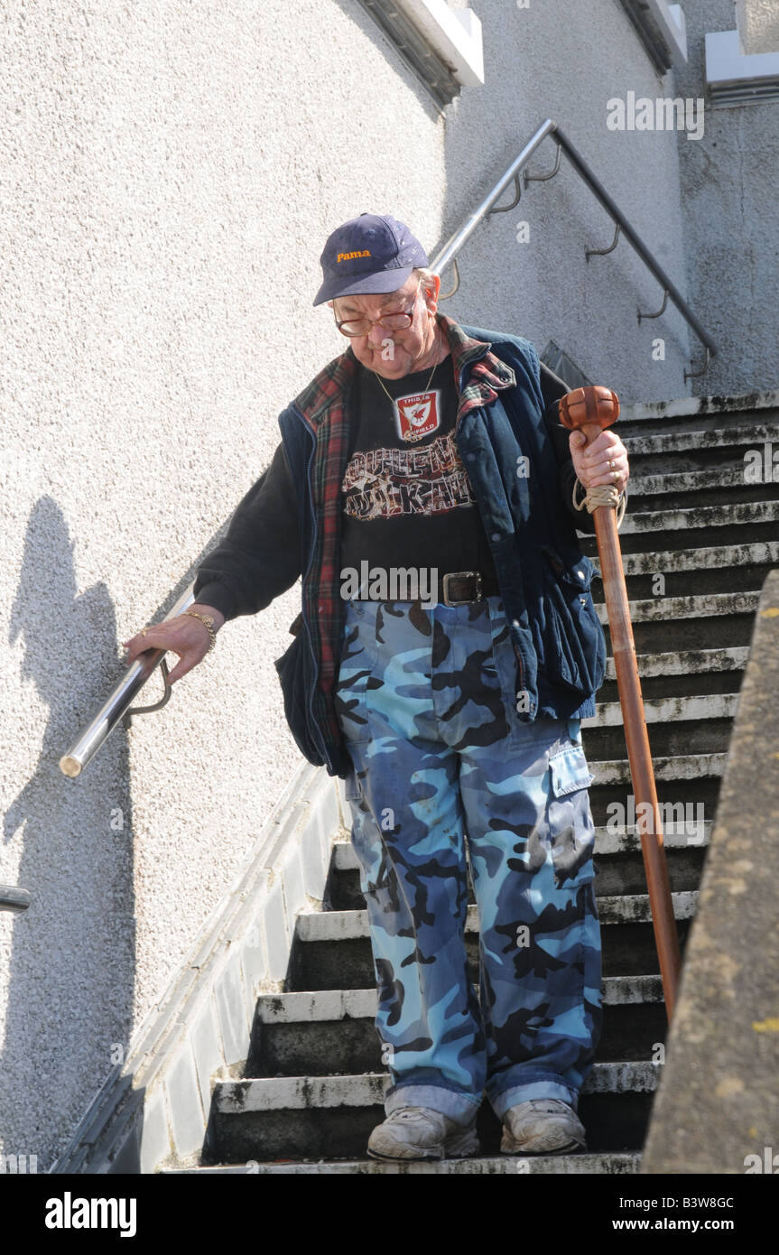 Walking stick steps stairs hi-res stock photography and images - Alamy