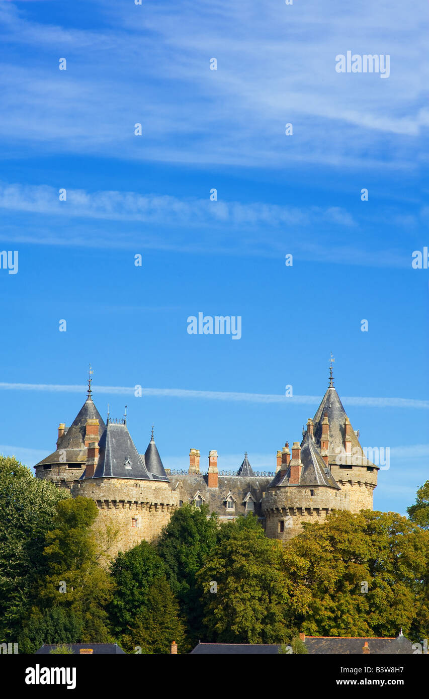 Towers of castle 11th Century Combourg Brittany France Europe Stock ...