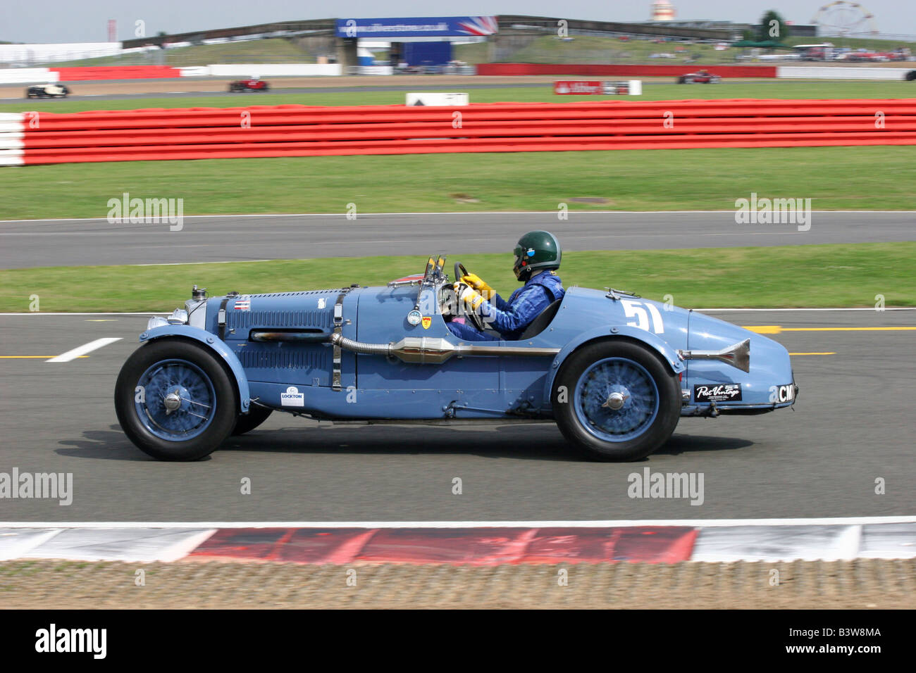 Silverston classic car racing Stock Photo - Alamy
