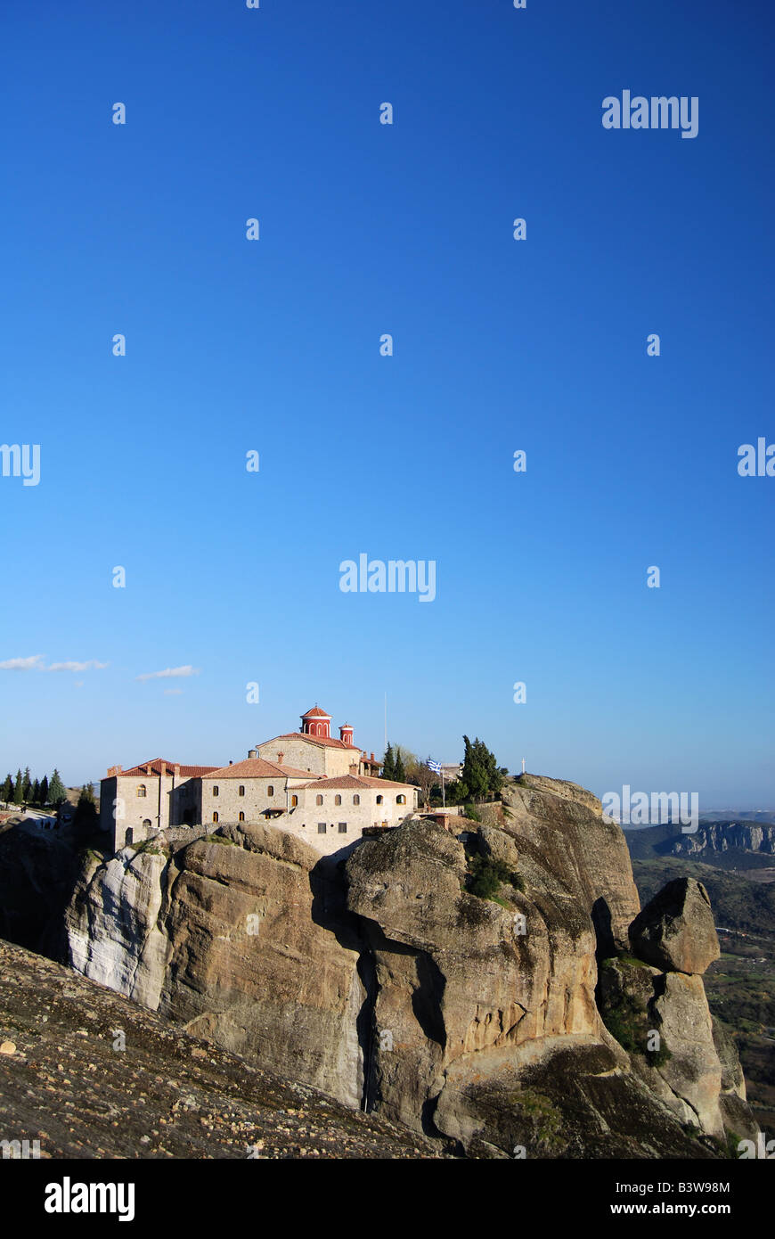 Monastery atop sheer rock tower hi-res stock photography and images - Alamy
