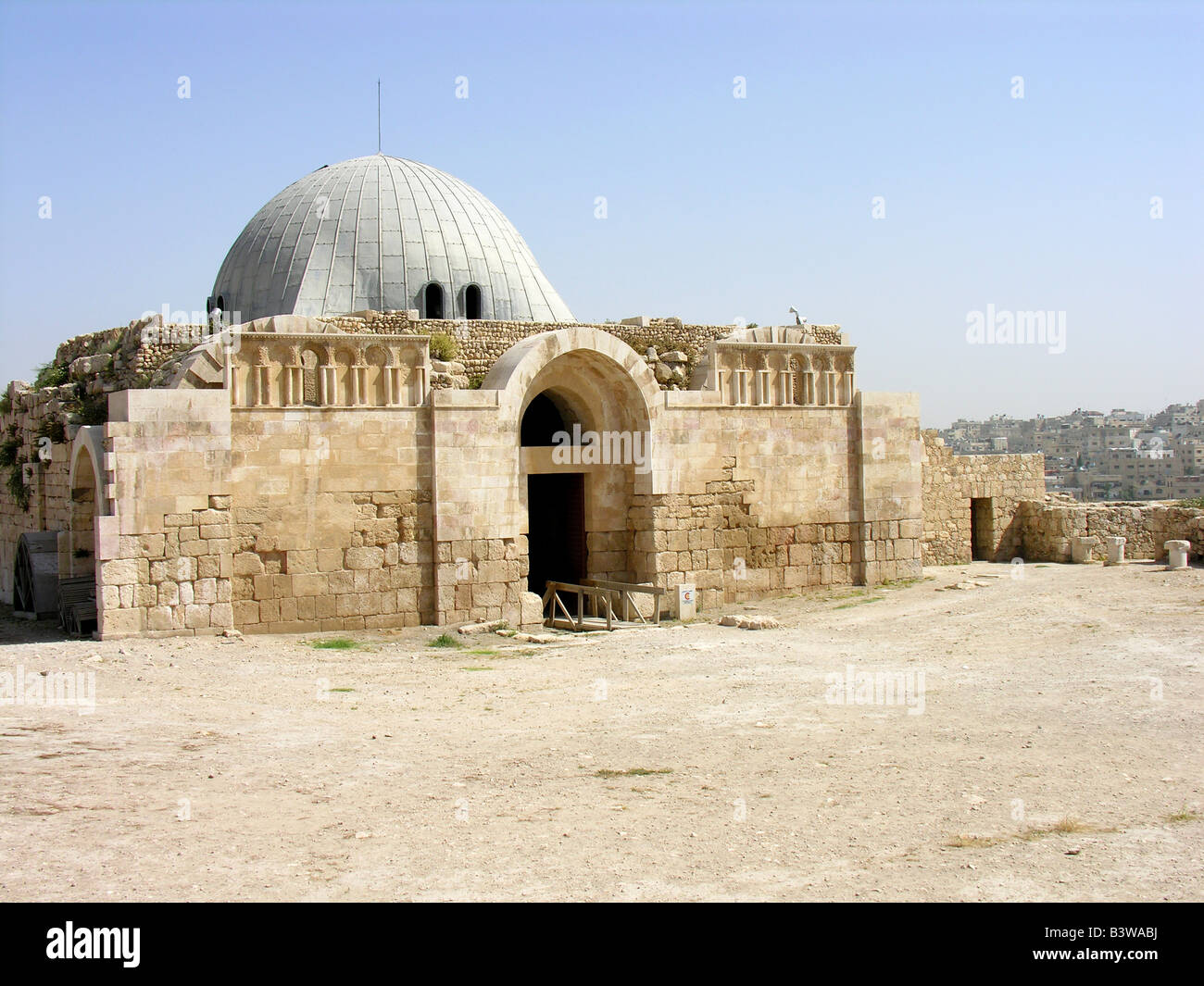 The Citadel on Jebel al Qala a the highest hill in Amman Jordan Stock ...