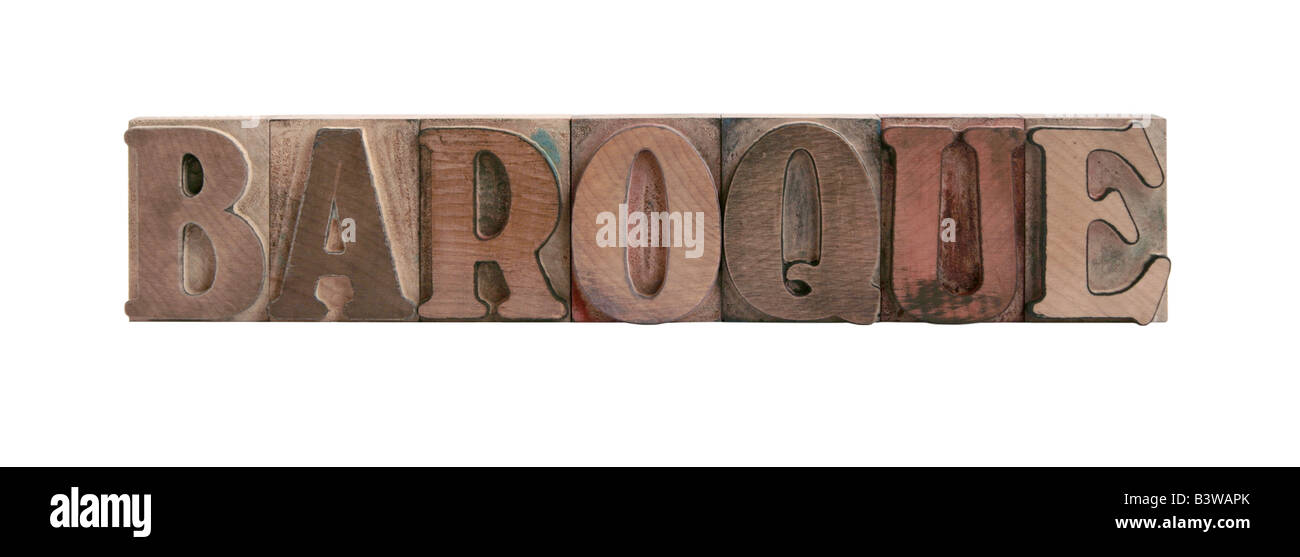 Baroque type hi-res stock photography and images - Alamy