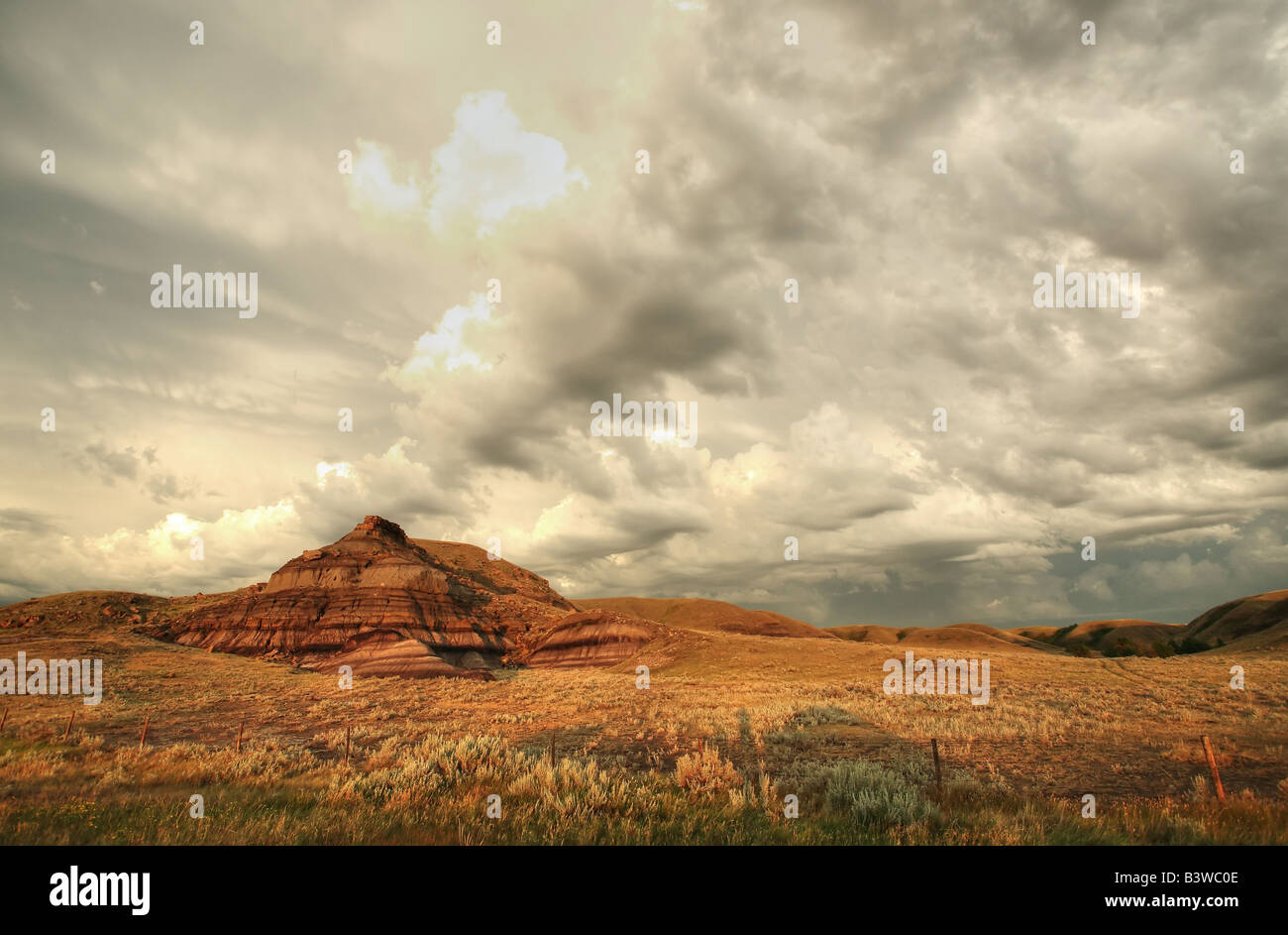 Castle Butte in Big Muddy Valley of Saskatchewan Stock Photo - Alamy