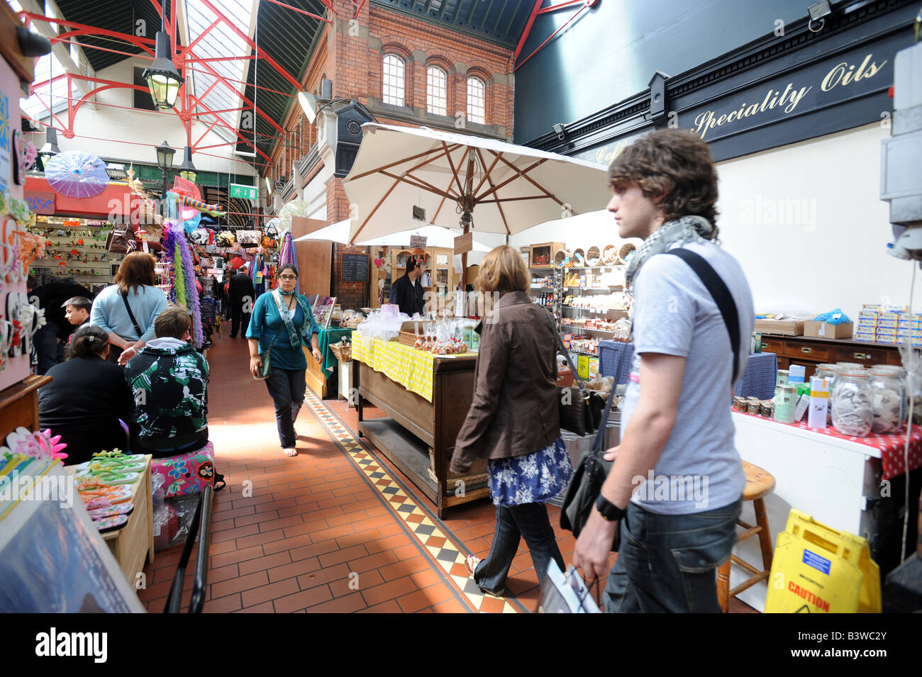 The Georges Street Arcade South Great Georges Street Dublin Stock Photo ...