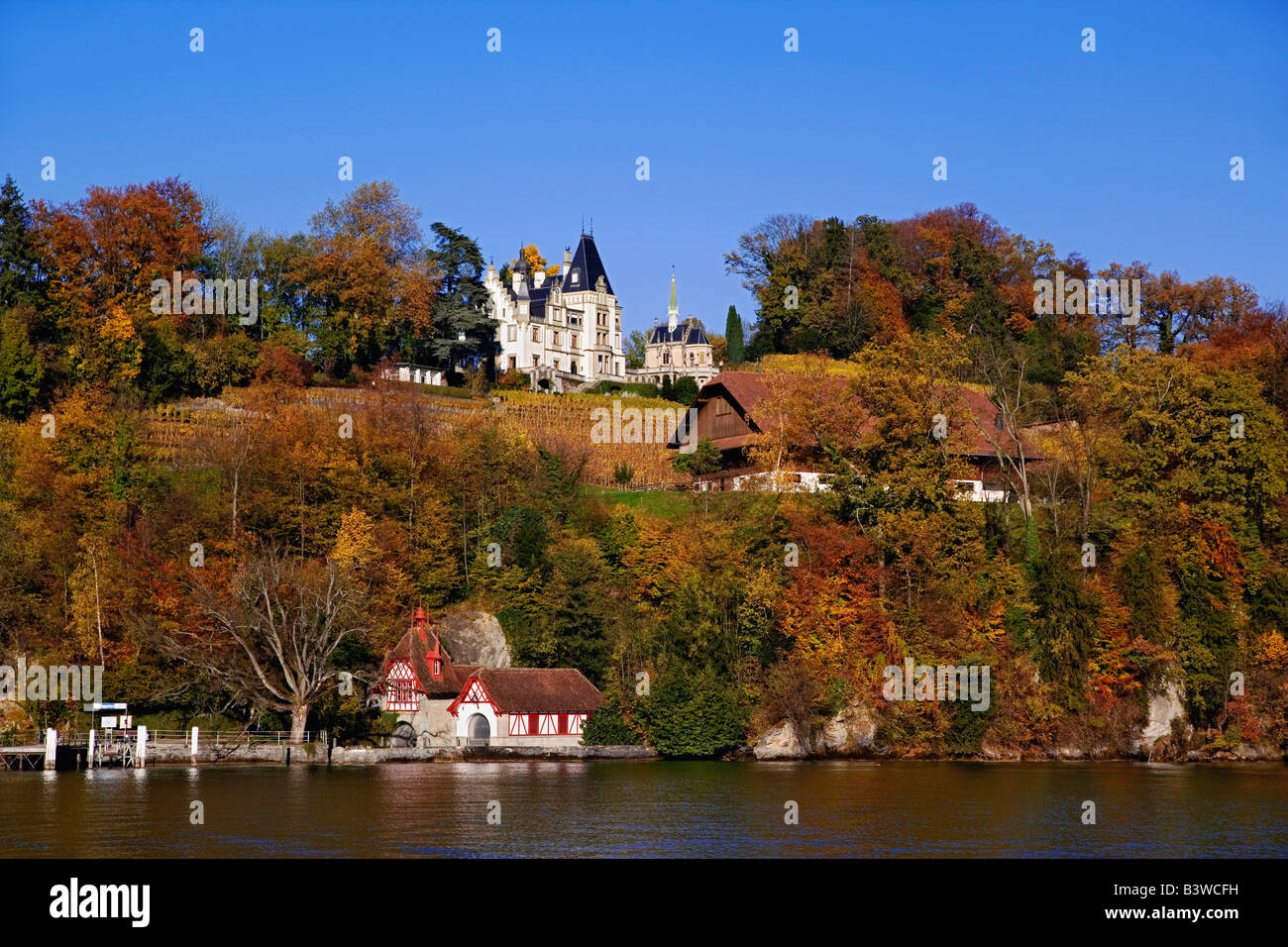 View of estate of the owner of Heineken Beer, from sightseeing boat ...