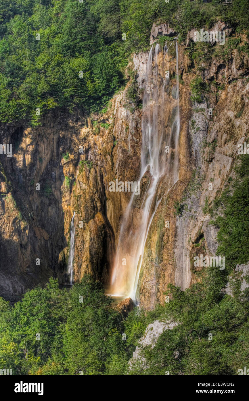 Waterfall, Plitvice Lakes National Park and UNESCO World Heritage cite ...