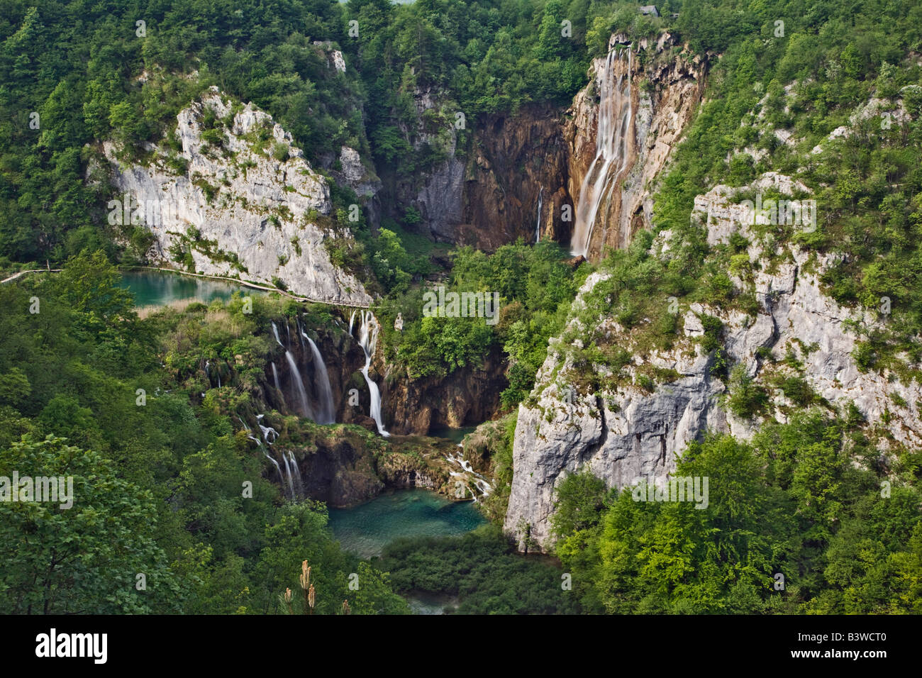 Veliki Slap (Waterfall) Plitvice Lakes National Park, Croatia Stock ...