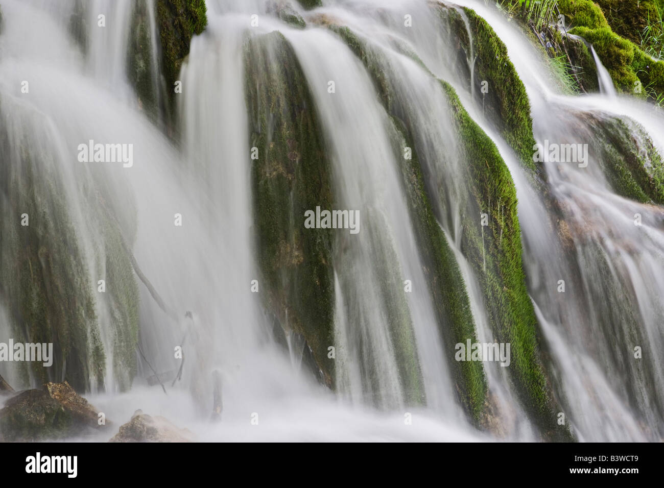 Milanovacki Slap (Waterfall) Plitvice National Park, Croatia Stock ...