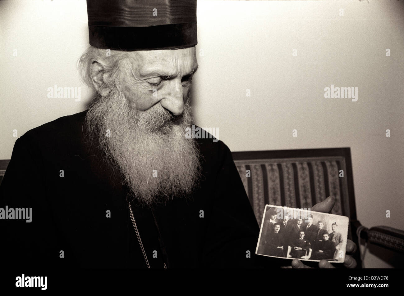 Patriarch Pavle, spiritual leader of the Serbian Orthodox Church Stock ...