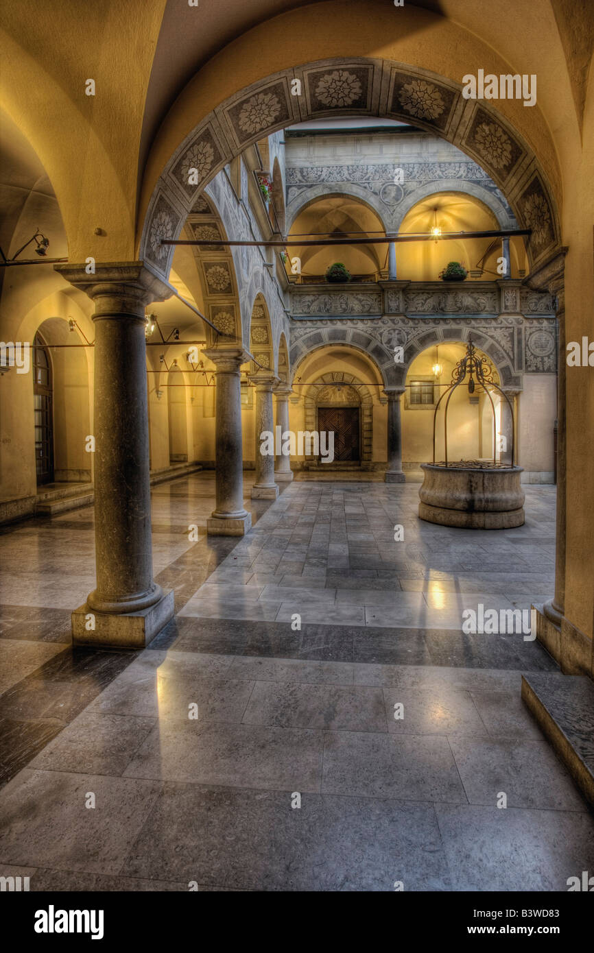 Atrium of the Town Hall, Baroque Architecture, Gregor Macek was the ...