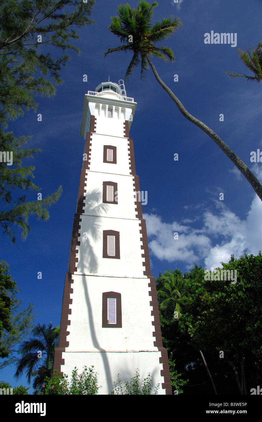 South Pacific, French Polynesia,Tahiti. Venus Point Lighthouse (aka ...