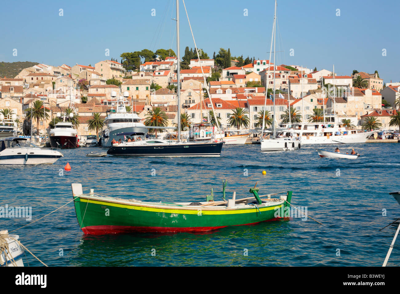 harbour of Hvar Town, Hvar Island, Republic of Croatia, Eastern Europe ...