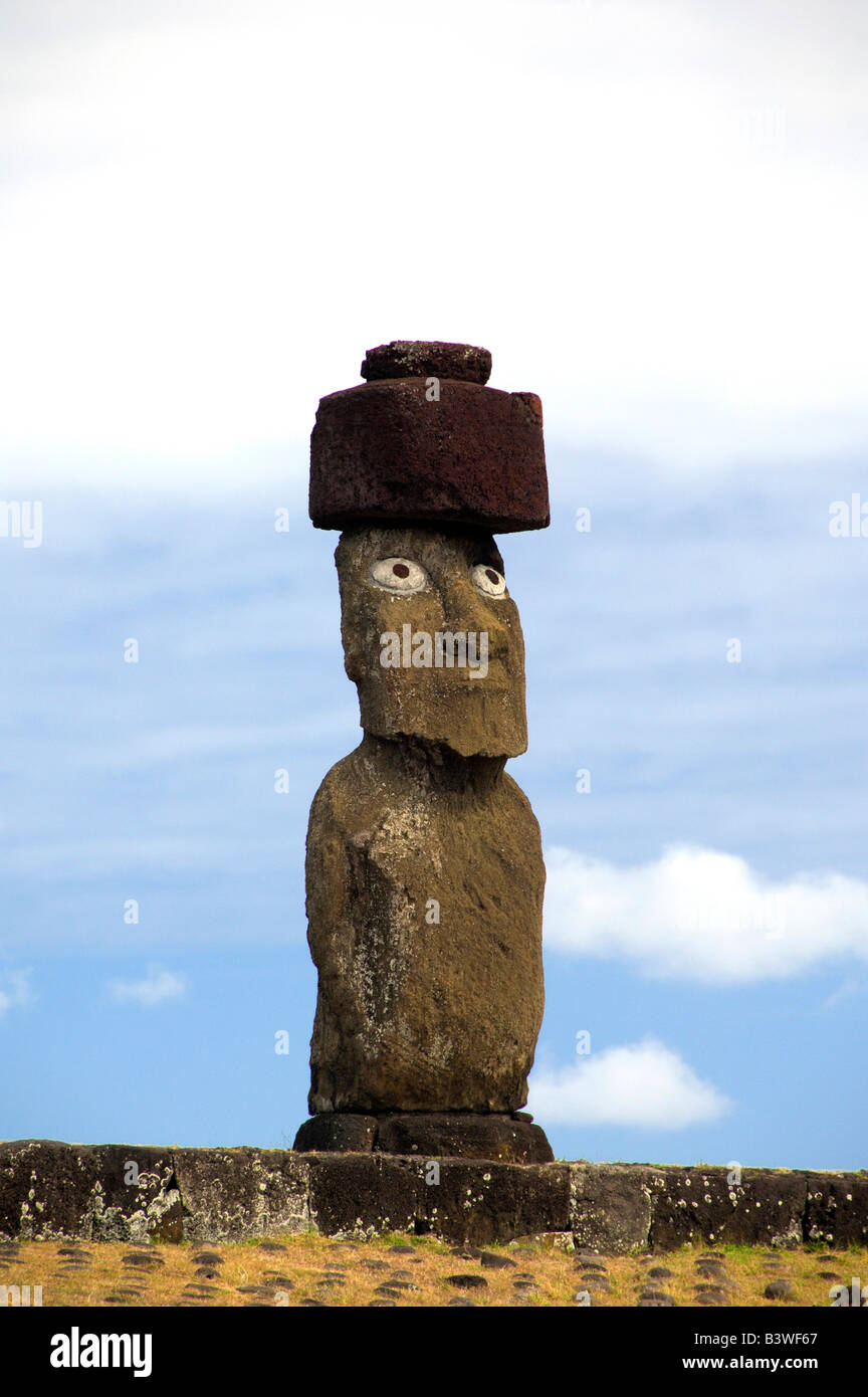 Chile, Easter Island (aka Rapa Nui). Hanga Roa, Easter Island's only ...