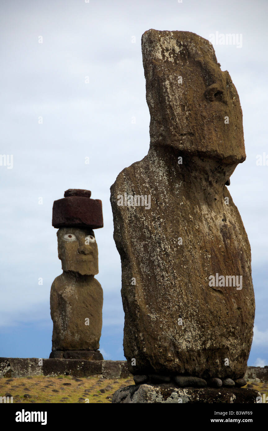 Chile, Easter Island (aka Rapa Nui). Hanga Roa, Easter Island's only ...