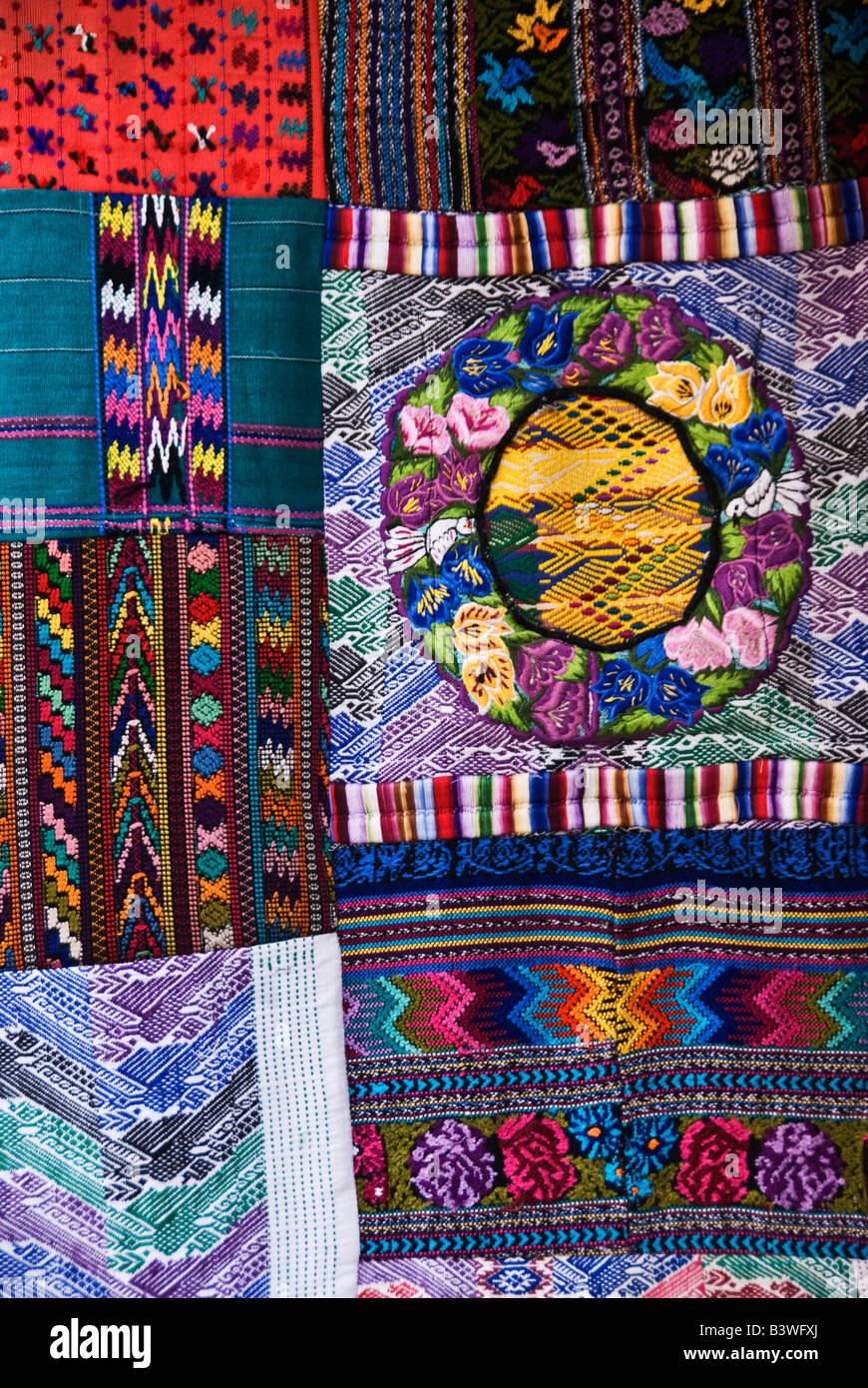 Mexico. Colorful textiles Stock Photo - Alamy