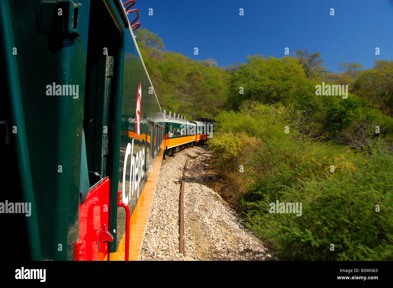 Mexico, Chihuahua, Copper Canyon. Tourist train Stock Photo - Alamy