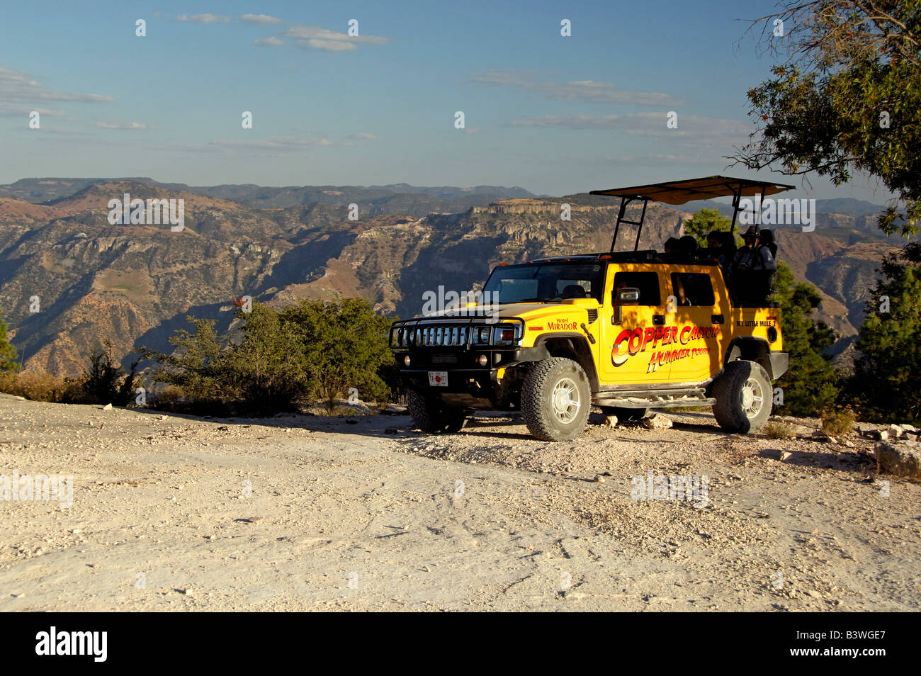 Mexico, State of Chihuahua, Copper Canyon. Copper Canyon Hummer tour ...