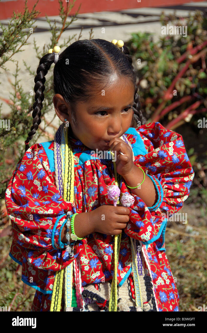 Mexico, Chihuahua, Copper Canyon, Creel. Tarahumara girl Stock Photo ...