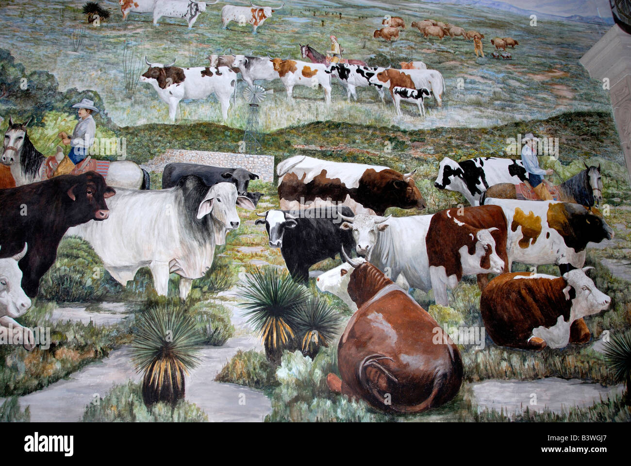 Mexico, Chihuahua. State Capital Building, mural Stock Photo - Alamy