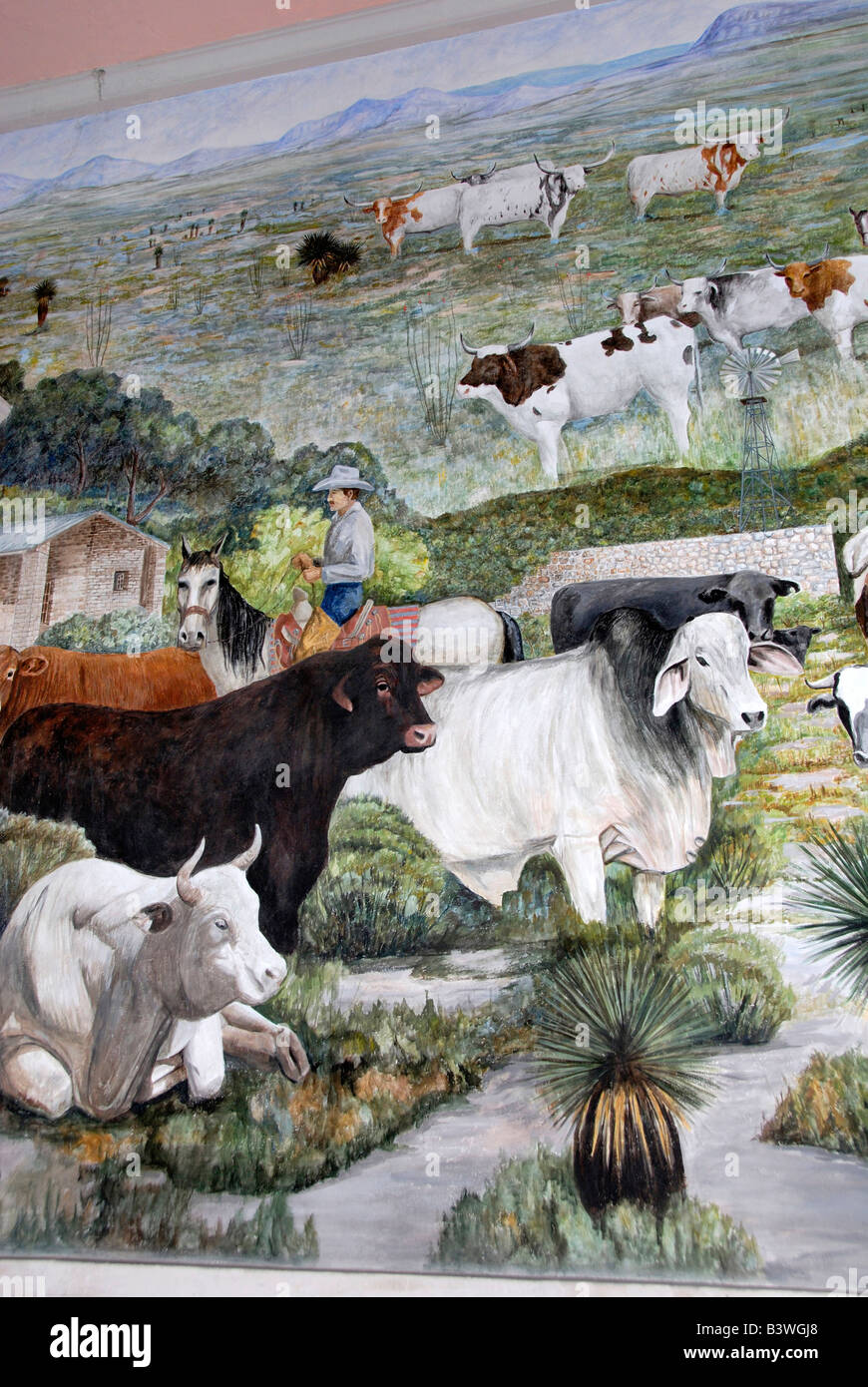 Mexico, Chihuahua. State Capital Building, mural Stock Photo - Alamy