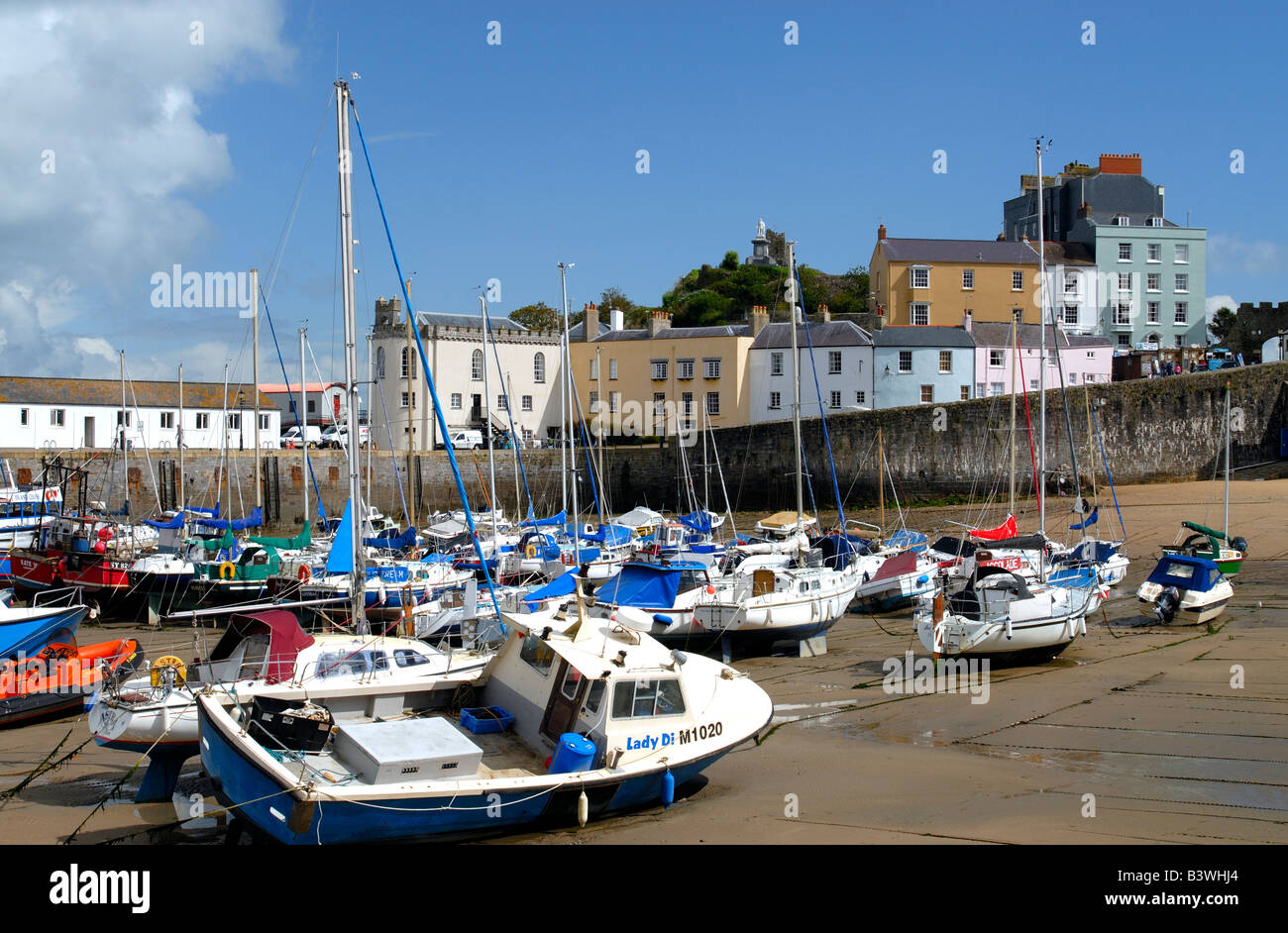 Tenby Harbour Pembrokeshire West Wales Stock Photo - Alamy