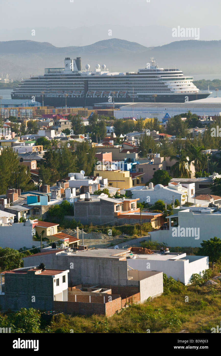 Mexico, Sinaloa State, Mazatlan. Port of Mazatlan and Cruise Ship Stock ...