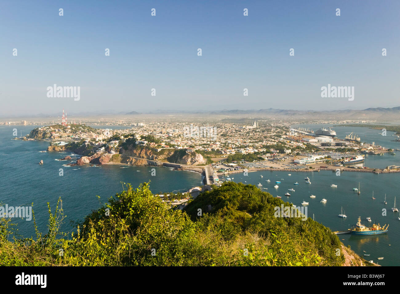 Mexico, Sinaloa State, Mazatlan. Mazatlan View from Cerro del Creston ...