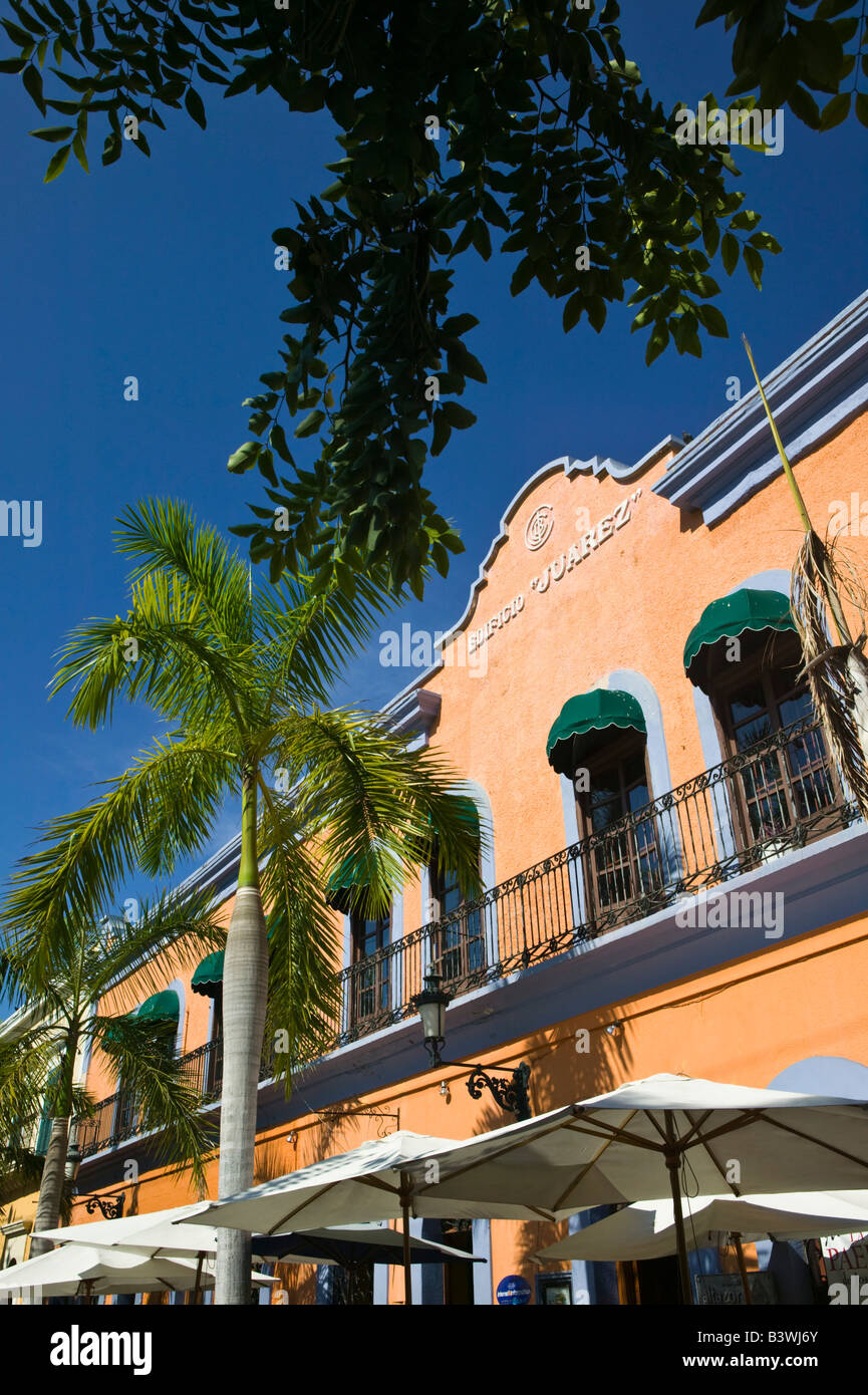 Mexico, Sinaloa State, Mazatlan. Old Mazatlan- Buildings on Plazuela ...
