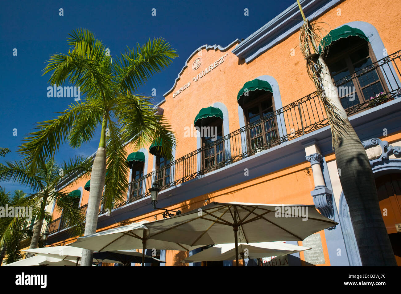 Mexico, Sinaloa State, Mazatlan. Old Mazatlan- Buildings on Plazuela ...