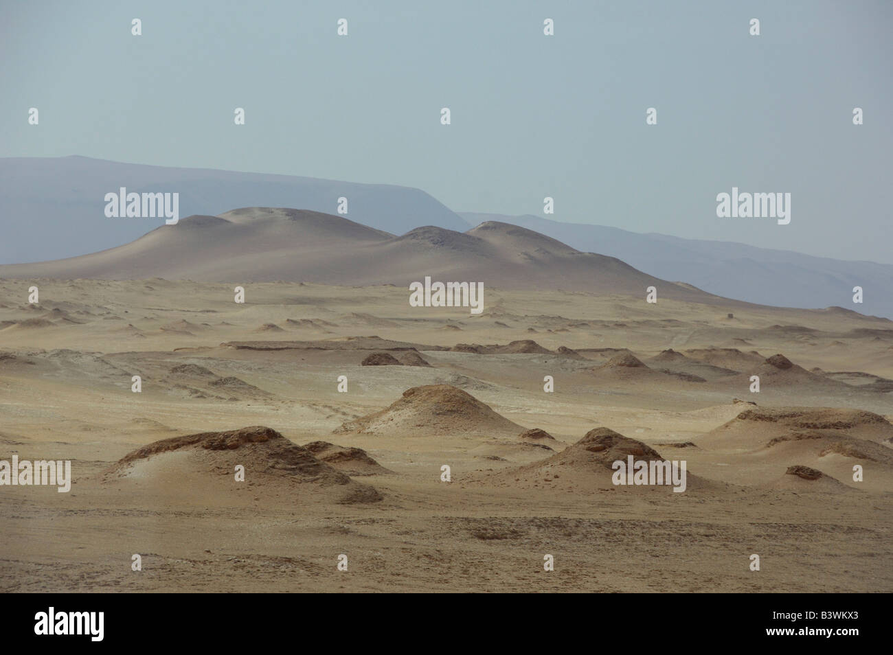 South America, Peru, San Martin. Desert views from the Pan American ...