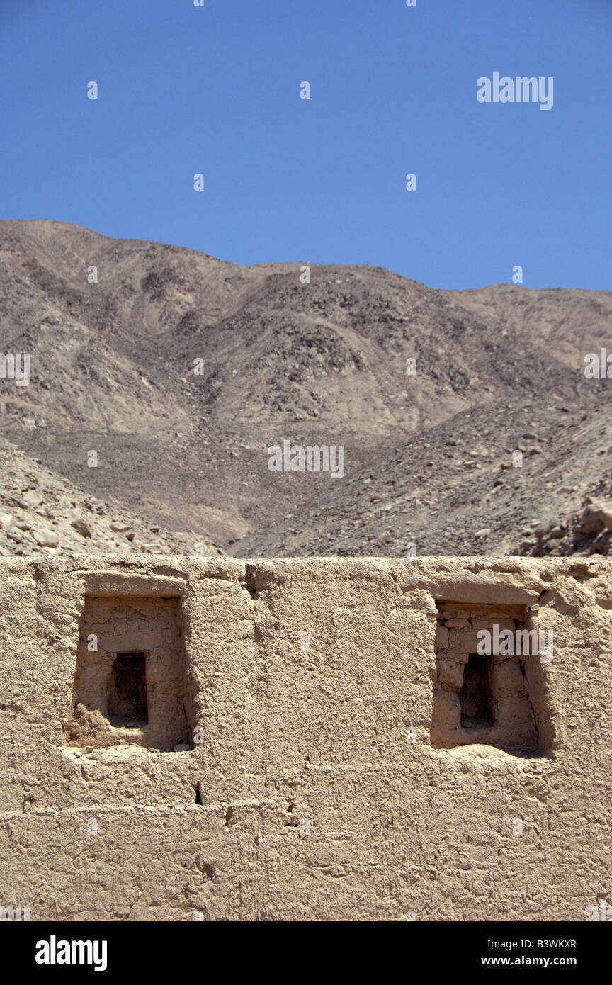South America, Peru, Pisco. Pre-Inca ruins at Tambo Colorado (aka Puka ...