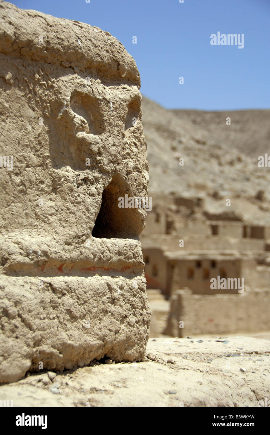 South America, Peru, Pisco. Pre-Inca ruins at Tambo Colorado (aka Puka ...