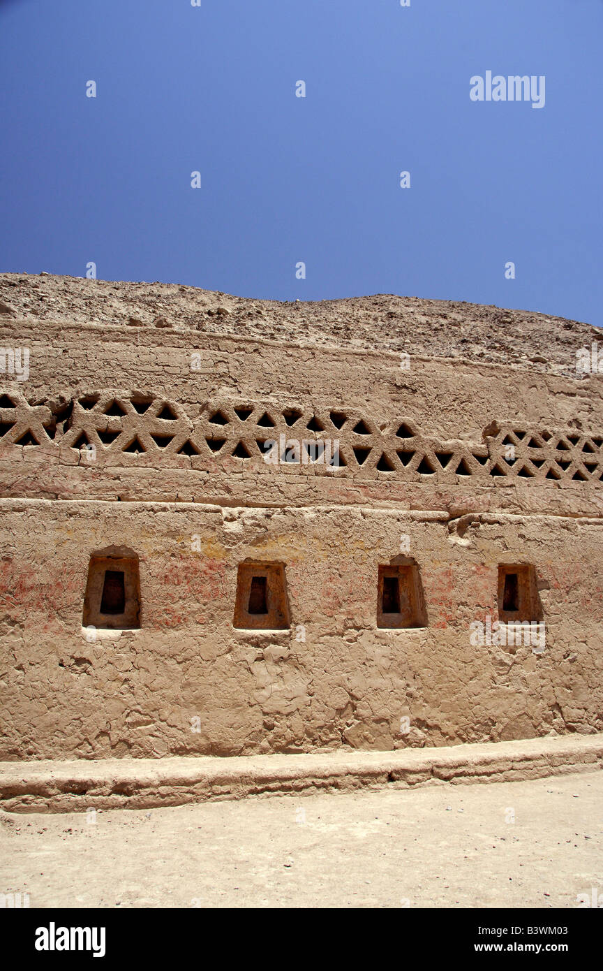 South America, Peru, Pisco. Pre-Inca ruins at Tambo Colorado, circa ...