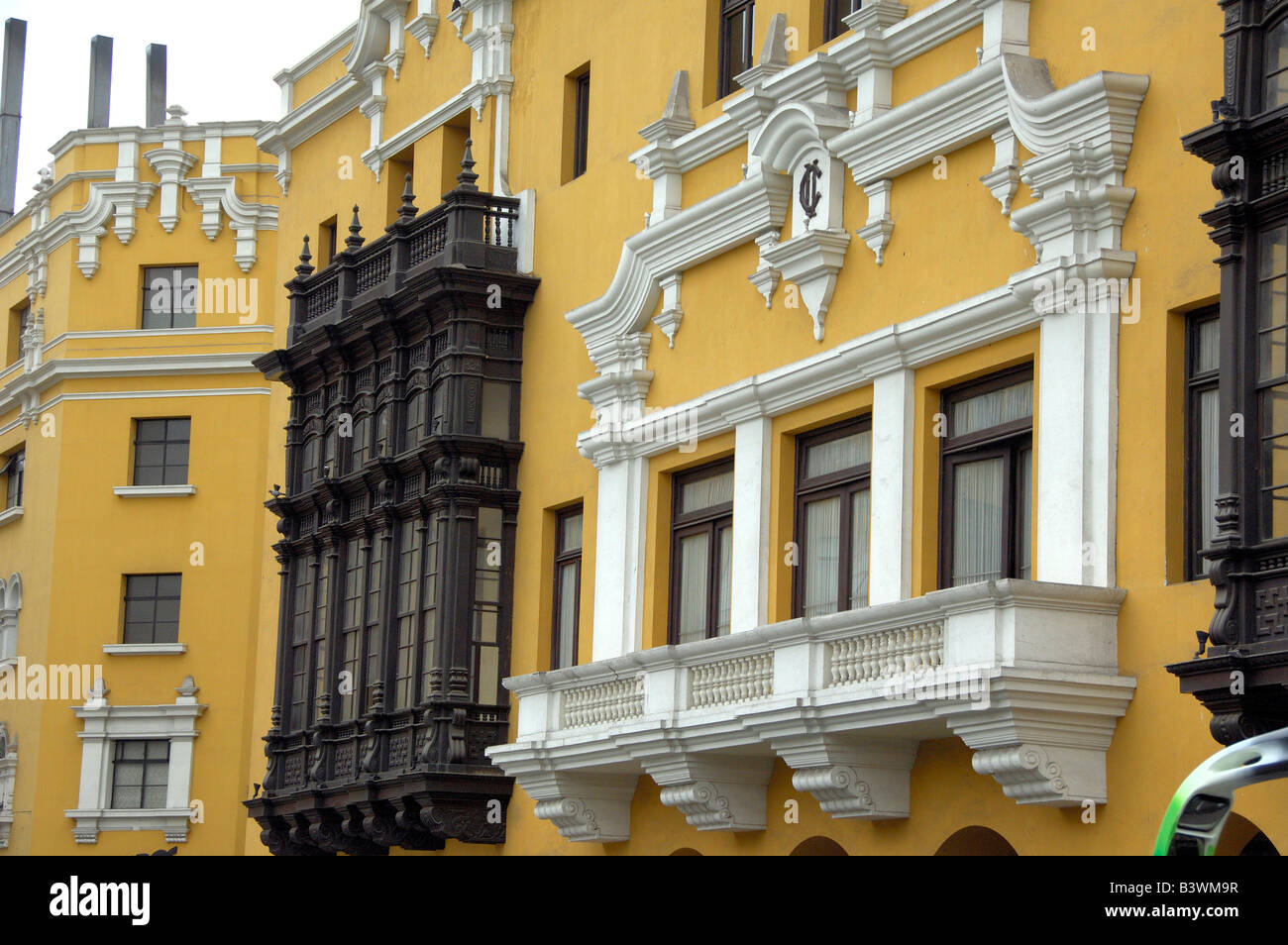South America, Peru, Lima. Plaza de Armas (aka Plaza Mayor). Historic ...