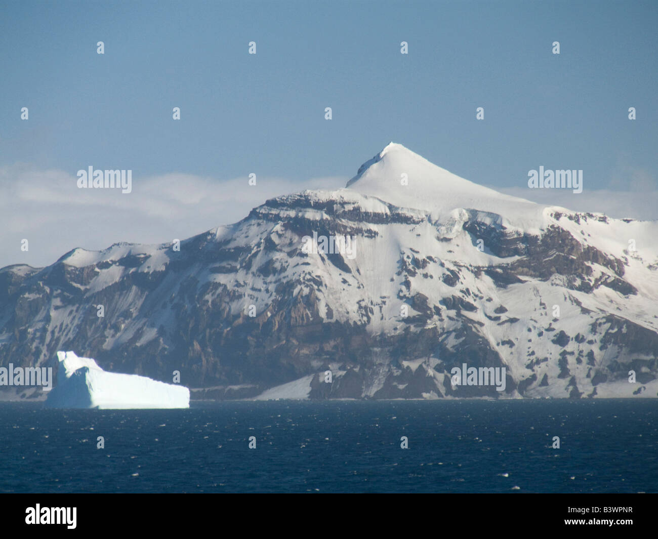 Iceberg floating on water, Bransfield Strait, Antarctica Stock Photo ...