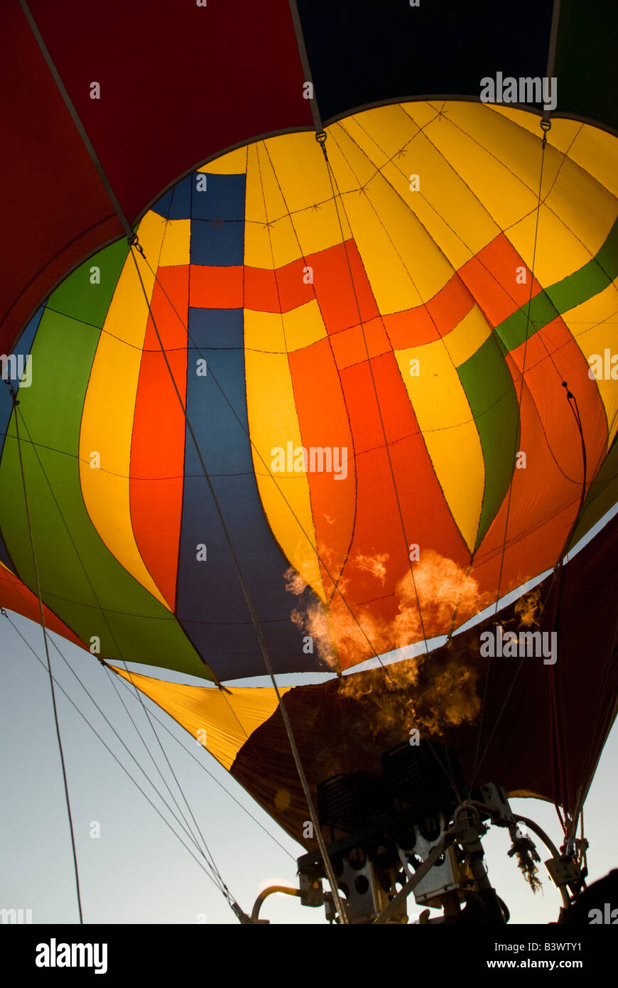 Hot air balloon at a balloon festival, Albuquerque International ...