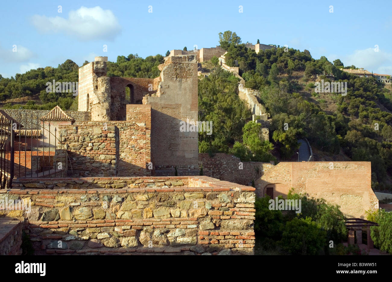 Ruins of a fort, Alcazaba, Malaga, Andalusia, Spain Stock Photo - Alamy