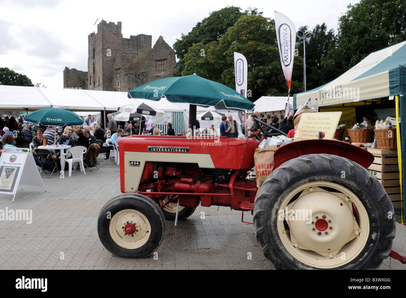 International tractor on display in the grounds of Ludlow Castle at ...