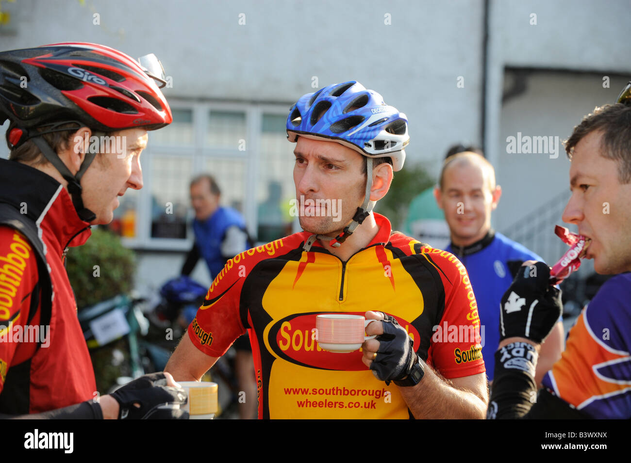 Cycle racing: competitors gather at the start line of the Circuit of ...