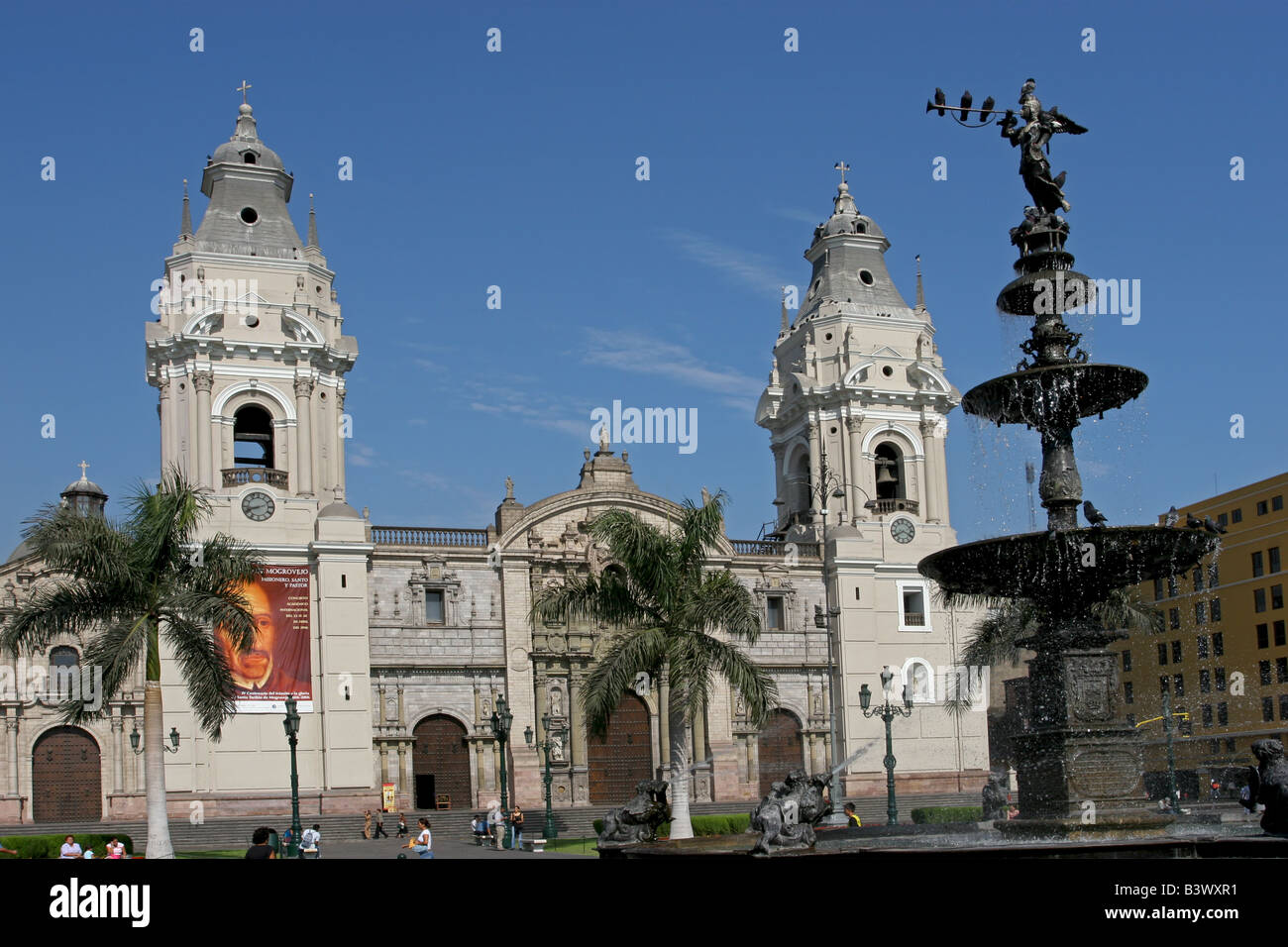 plaza de armas Lima Peru tourist destination tours Stock Photo - Alamy