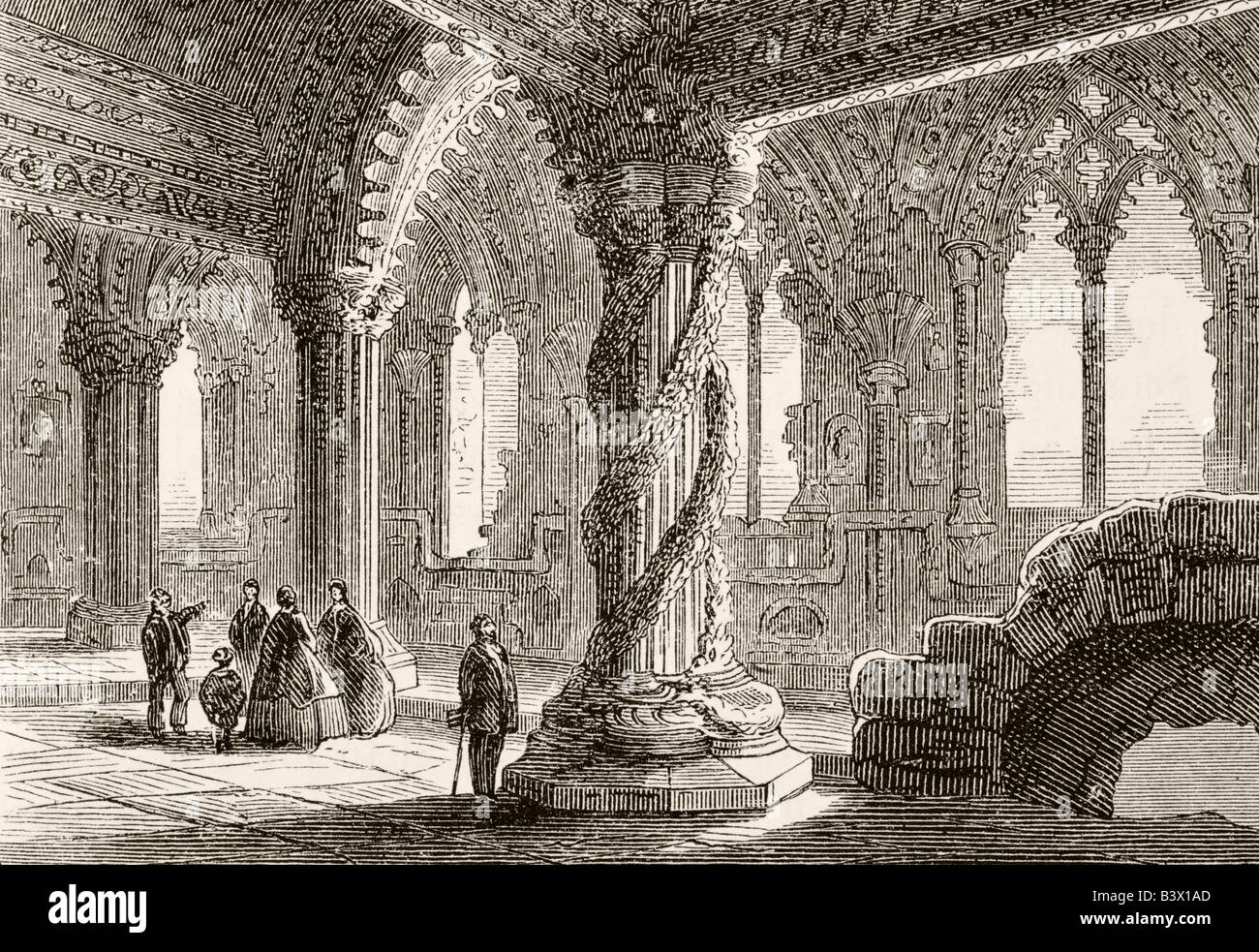 Interior of Rosslyn Chapel at Roslin, Scotland Stock Photo - Alamy