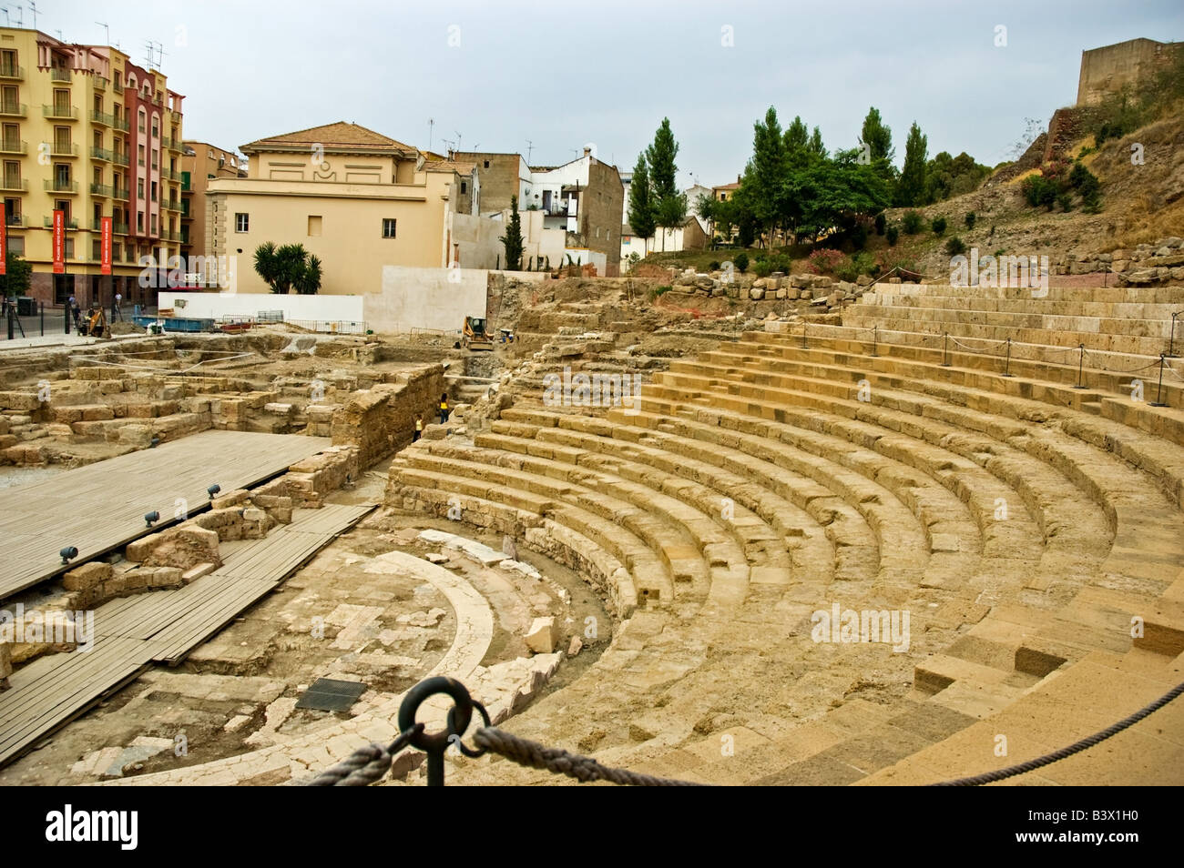 Restoration of a Roman Amphitheatre at the foot of The Alcazaba of ...